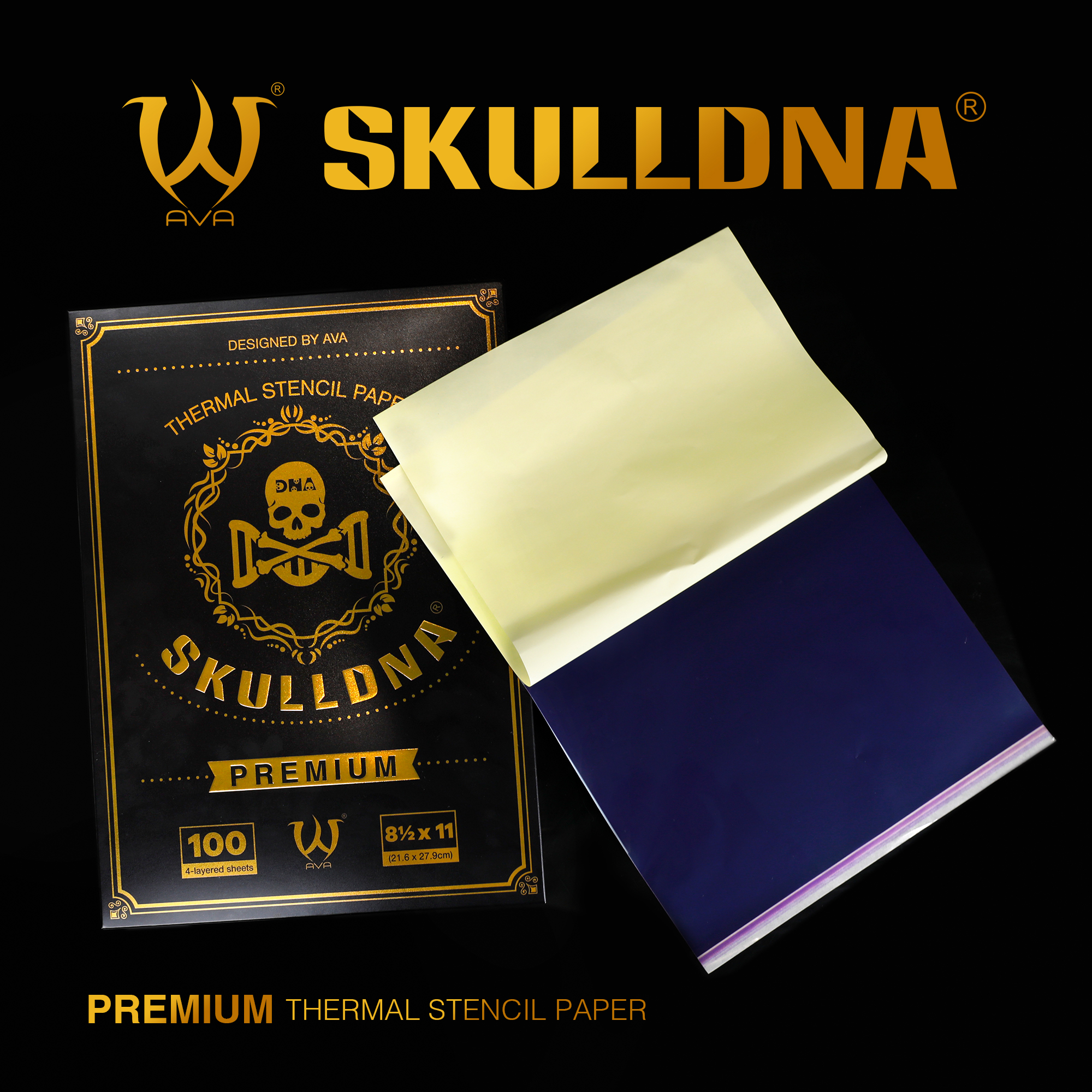 SKULLDNA Premium Thermal Stencil Paper [CPS015] - $49.00 : AVA TATTOO ...